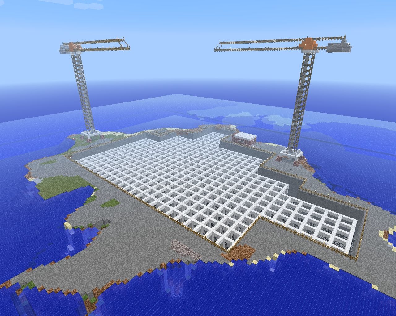 Long construction Minecraft Map