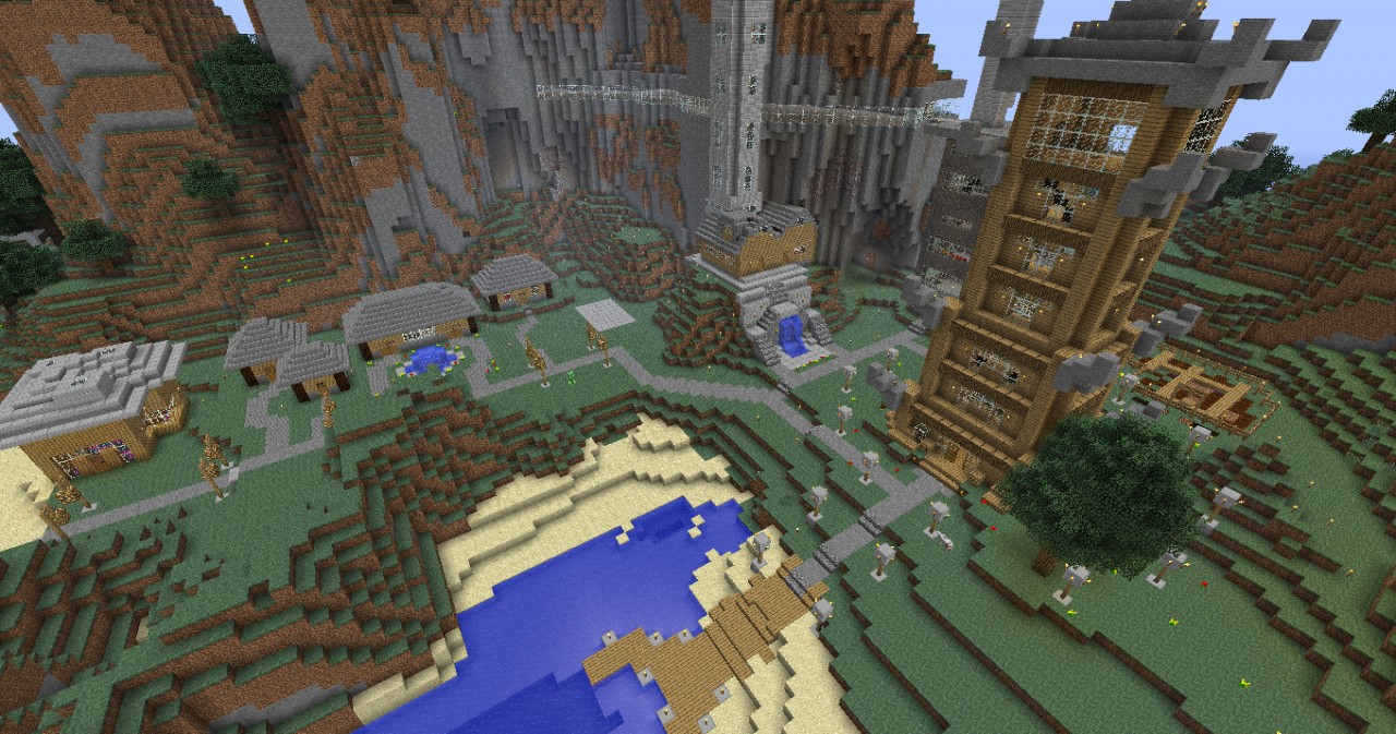 Mountain Village Minecraft Map