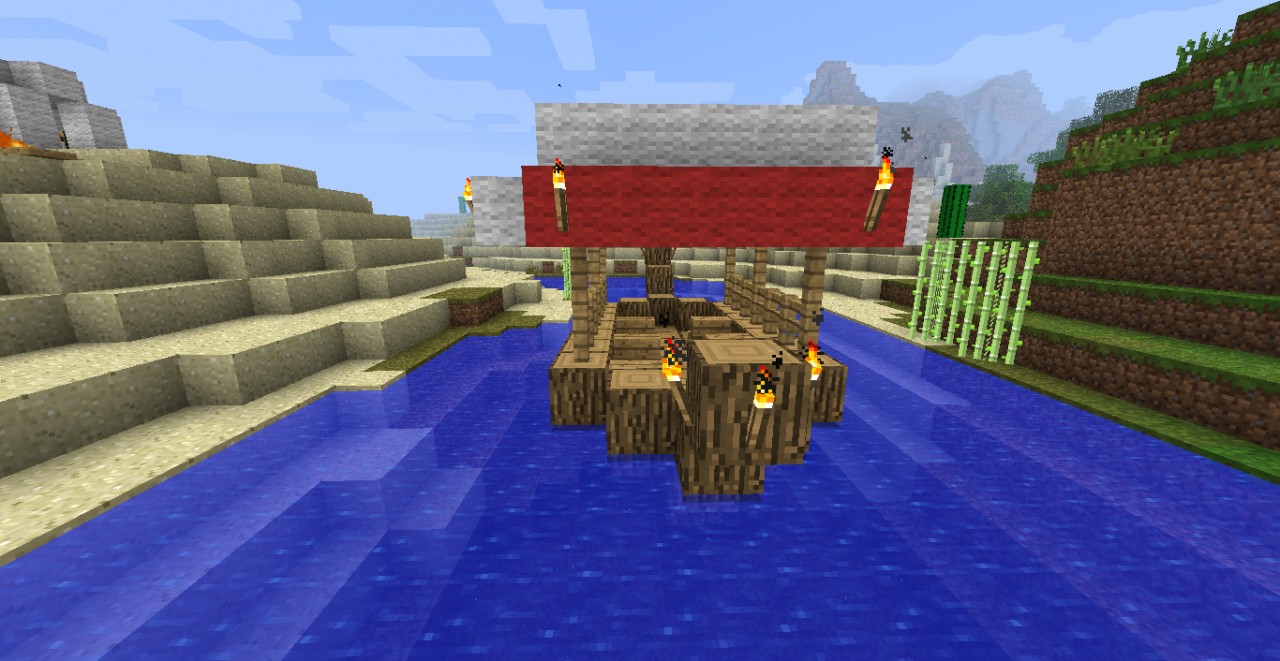 Tourist boat. Minecraft Map