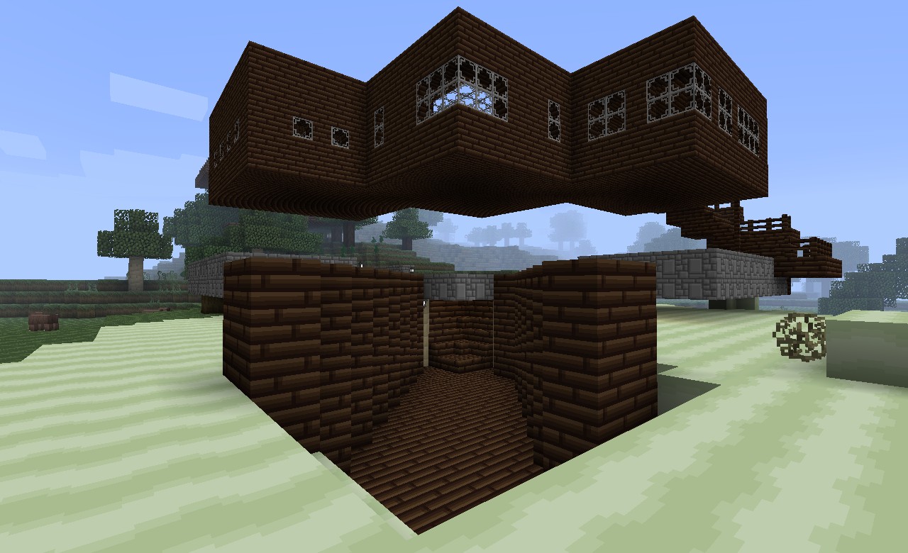 Geometric Floating House Minecraft Map