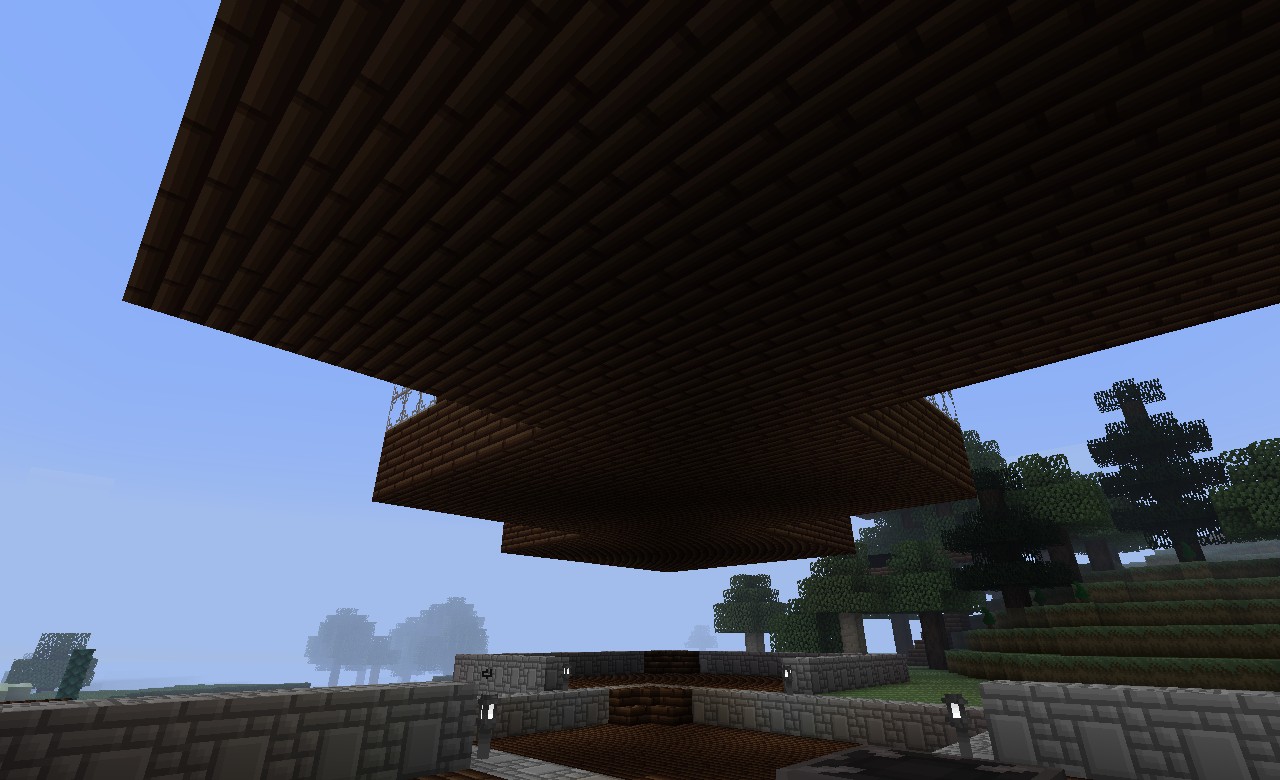 Geometric Floating House Minecraft Map