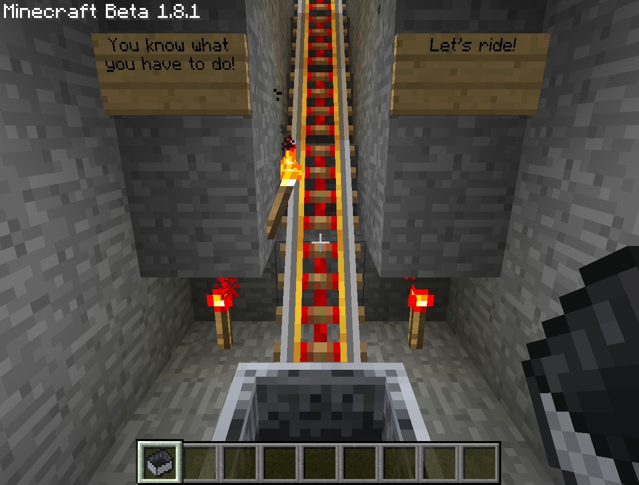 Roller coaster Minecraft Map