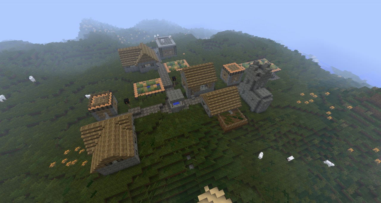 nice lovely map, with random village! Minecraft Map