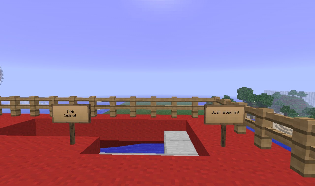 Spiral Water Slide! Minecraft Map