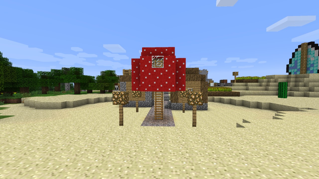 mushroom house Minecraft Map