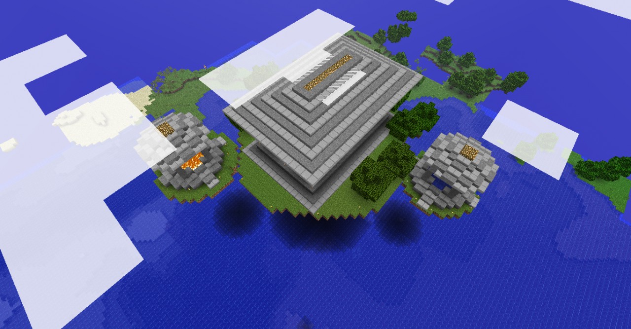 Floating temple Minecraft Map