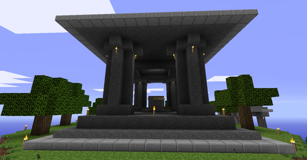 Floating temple Minecraft Map