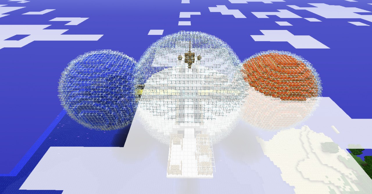 Floating temple Minecraft Map