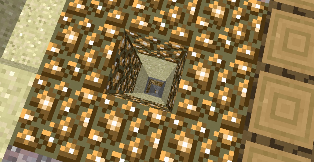 a stronghold just follow the glowstone Minecraft Map