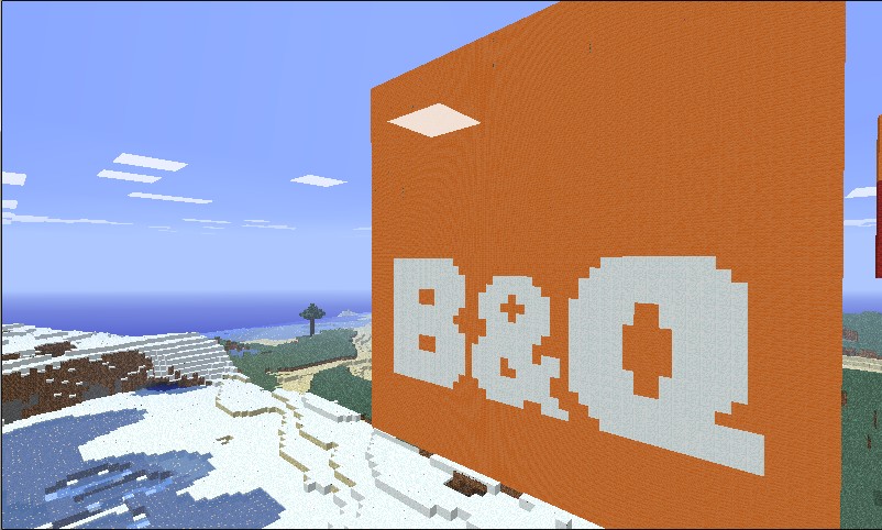 B&Q - For all the fans Minecraft Project