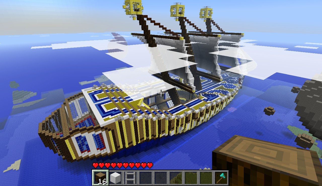 Wooden Cruise Ship Minecraft Map