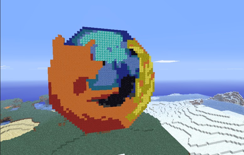 Mozzila Firefox Minecraft Map