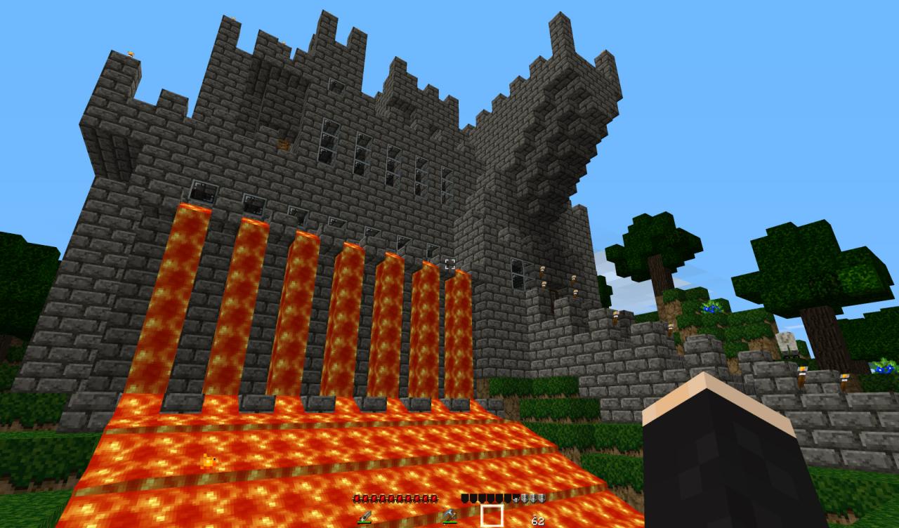 Minecraft Dragon Head Castle