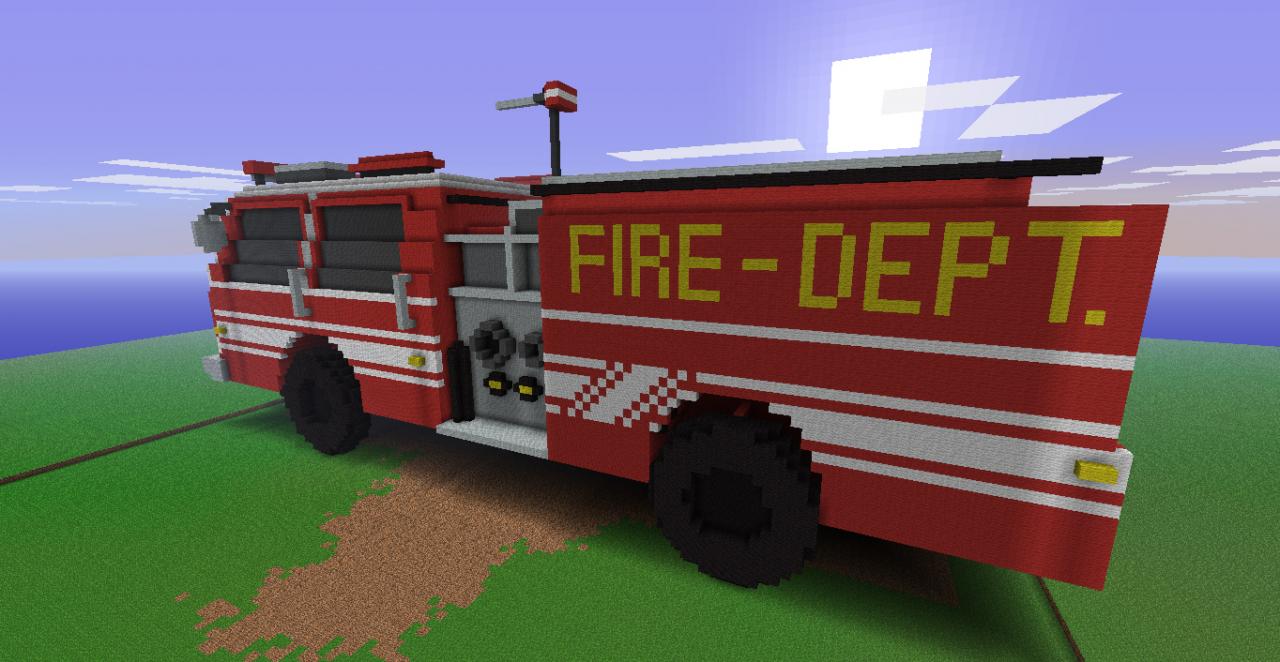American LaFrance Fire Engine Minecraft Map