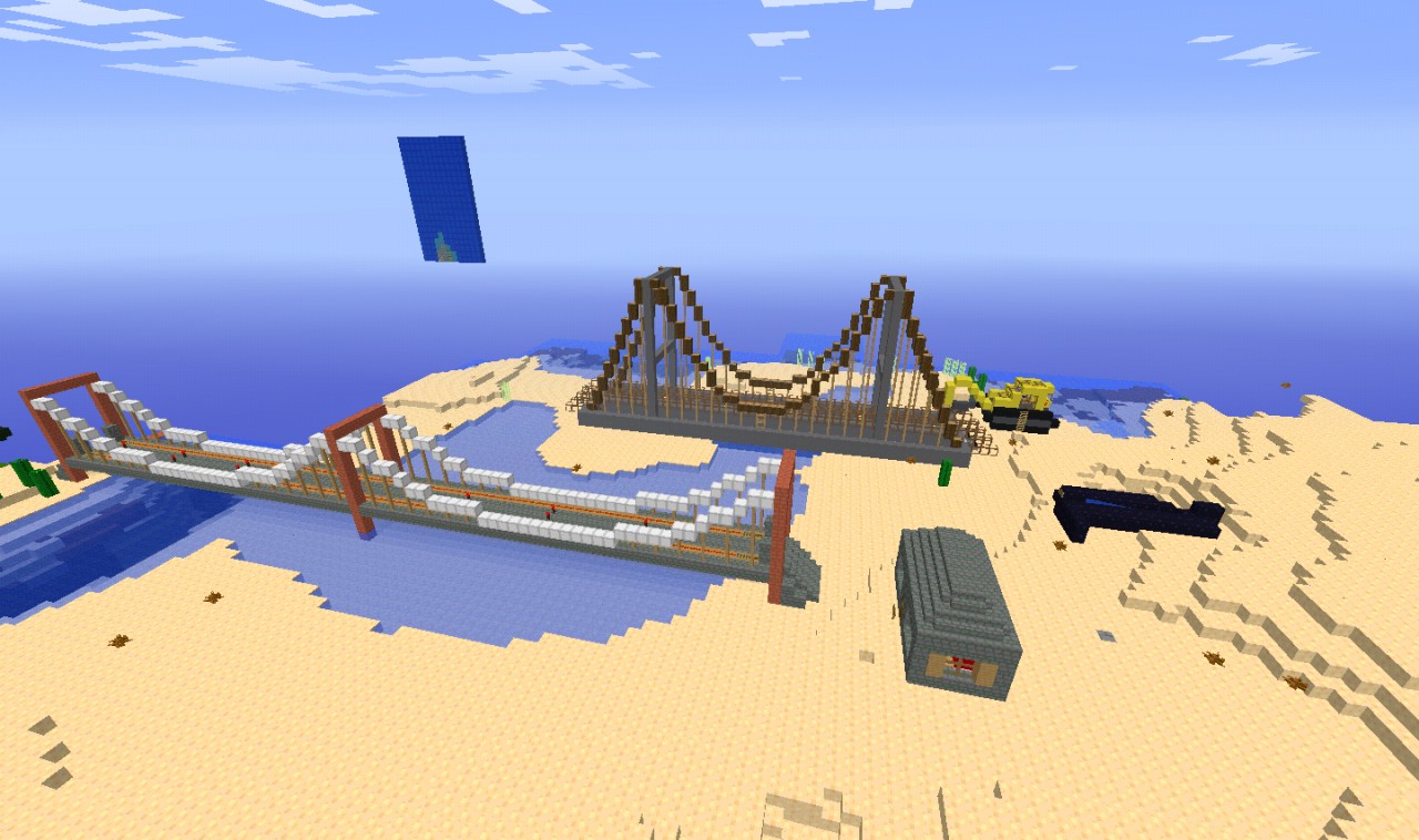 pixel art and structures Minecraft Map