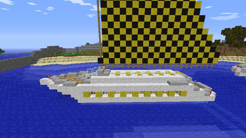 Yellow Sailboat Minecraft Map