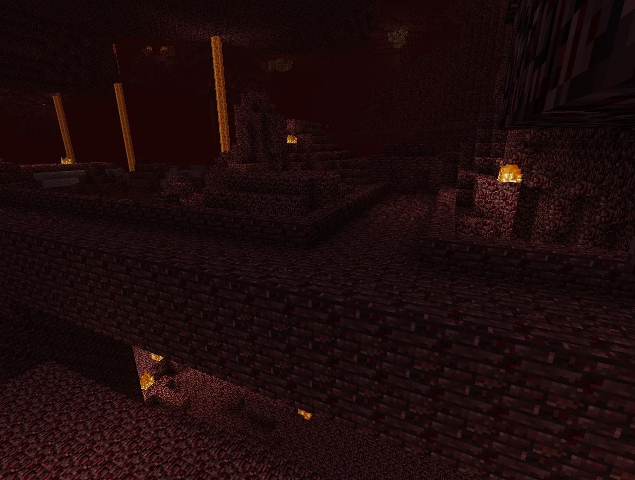 1.9 Nether Ruins in 1.8 Minecraft Map
