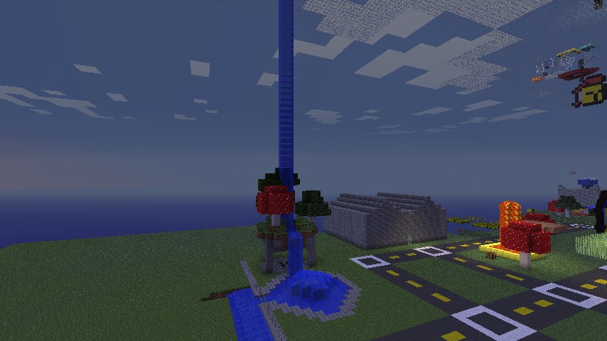 Server map with cool projects Minecraft Map