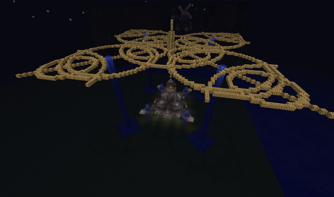 Fortress with sky protector sigil Minecraft Map