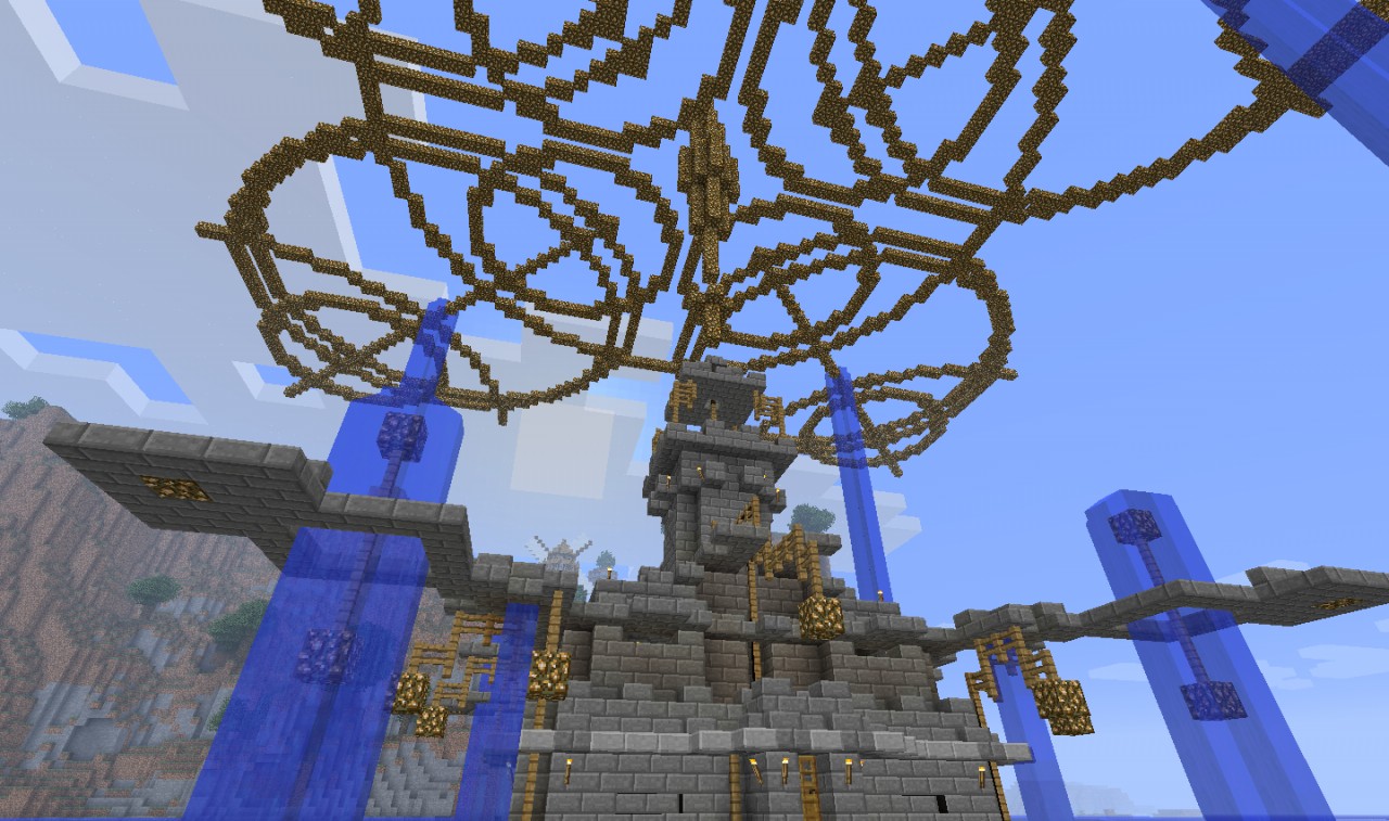 Fortress with sky protector sigil Minecraft Map