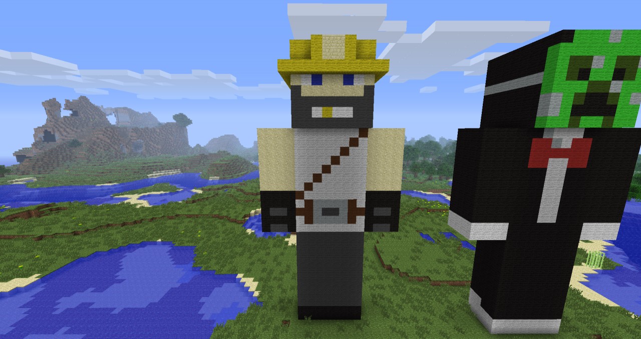 Miner Statue + Skin Link Minecraft Map