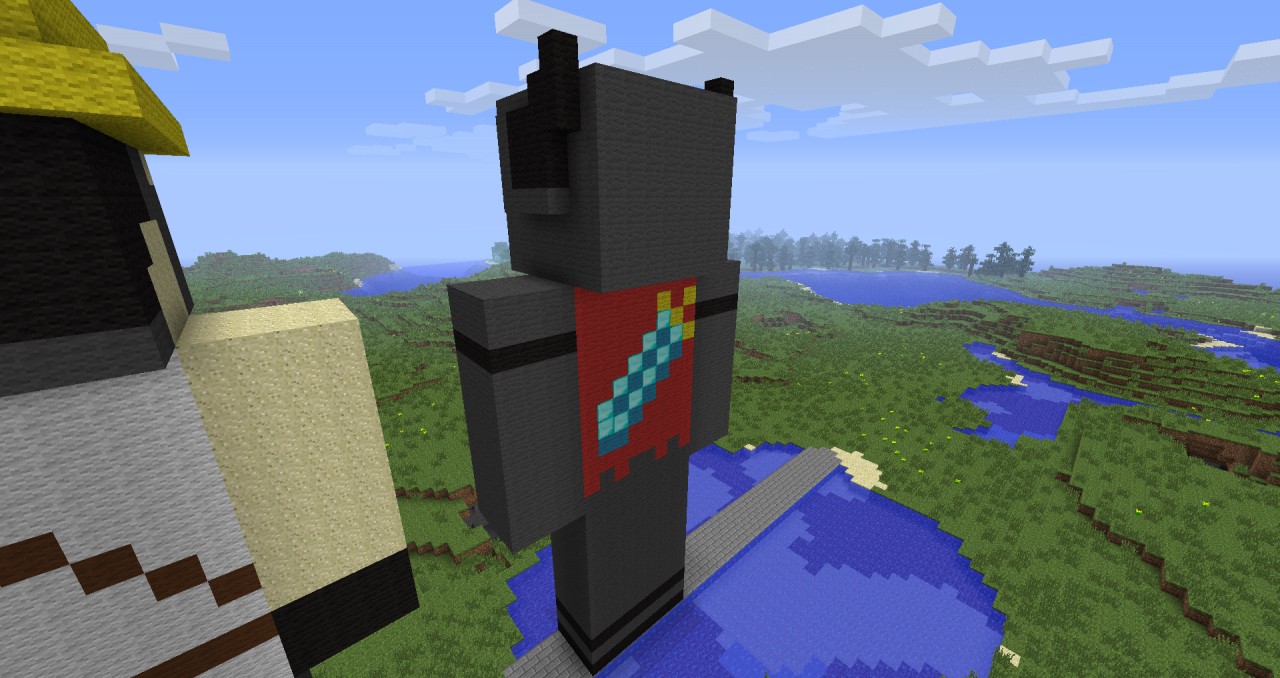 Knight Statue + Skin Link Minecraft Project