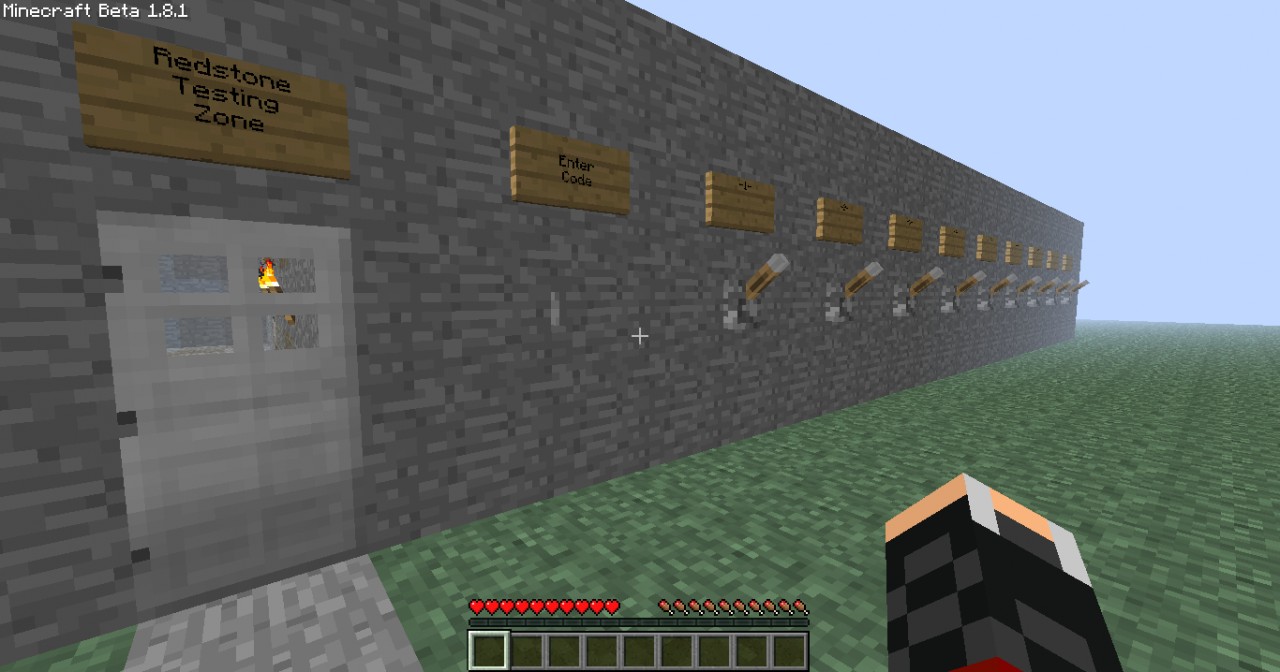 Redstone Testing Building with Combo Lock Minecraft Map