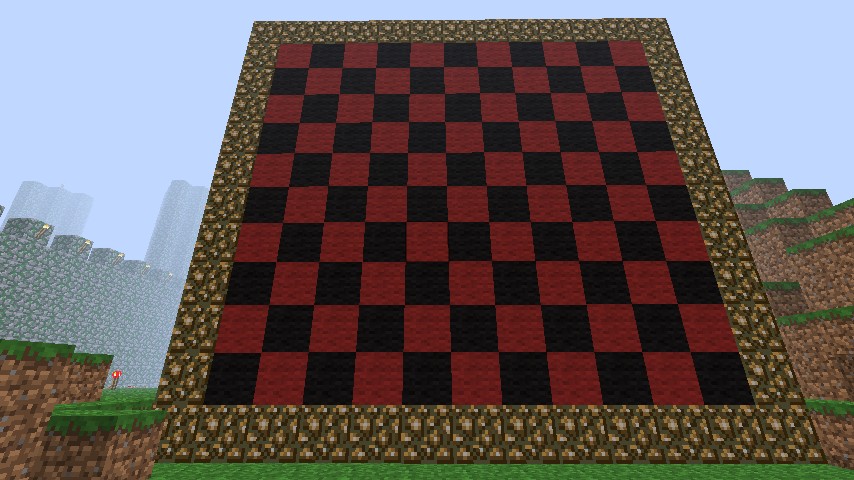 Black and red pattern Minecraft Map