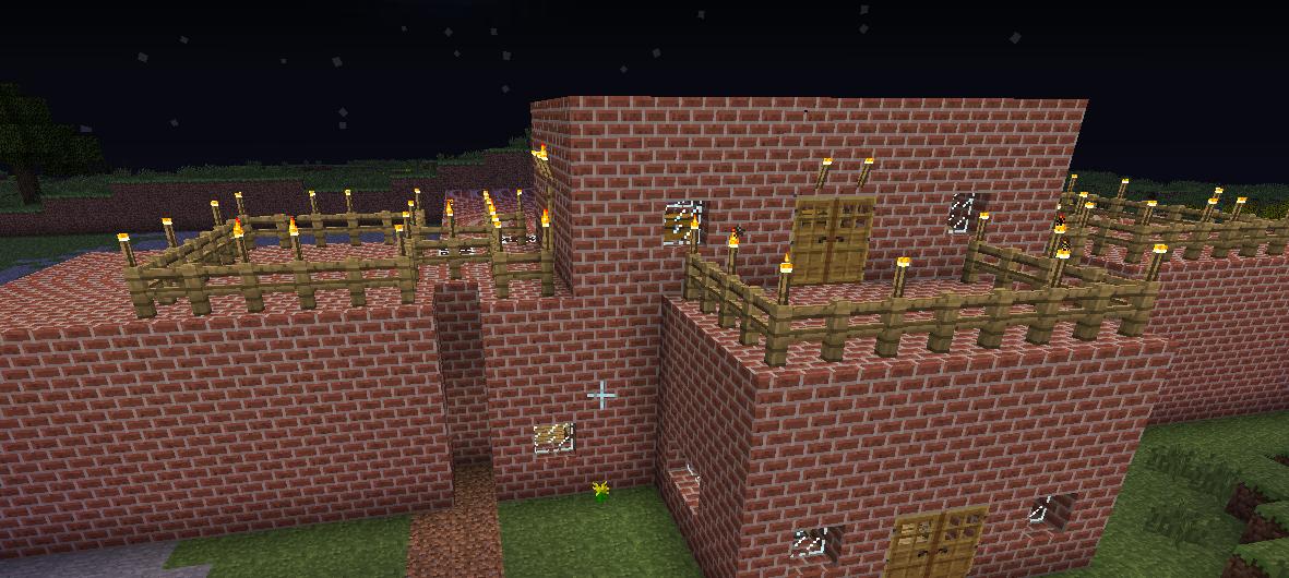 Brick mansion Minecraft Map