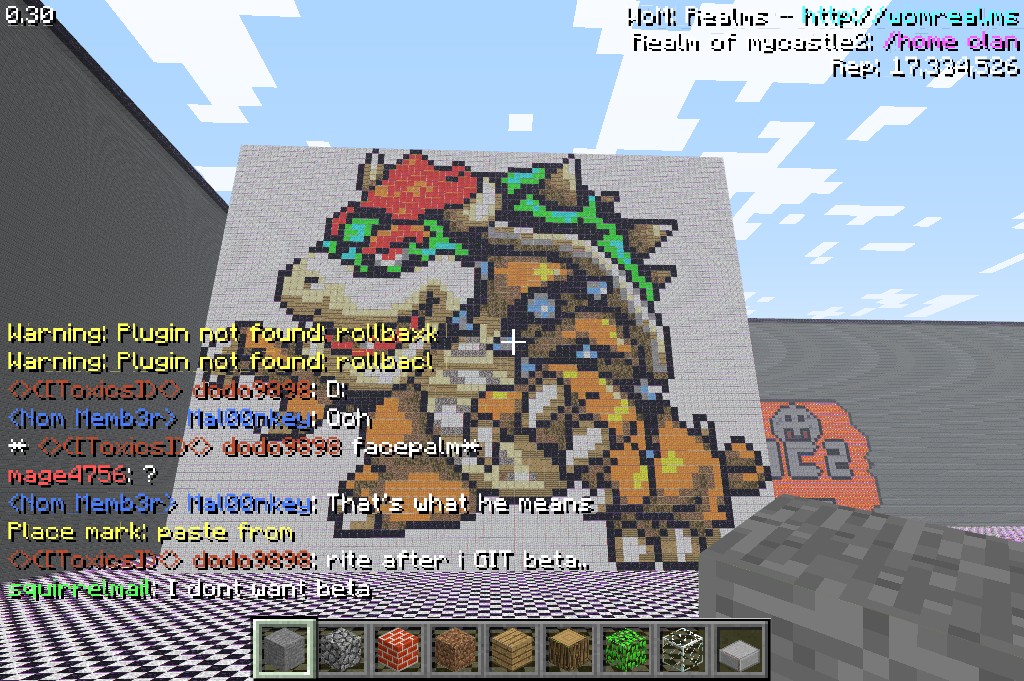 pixel bowser Minecraft Map