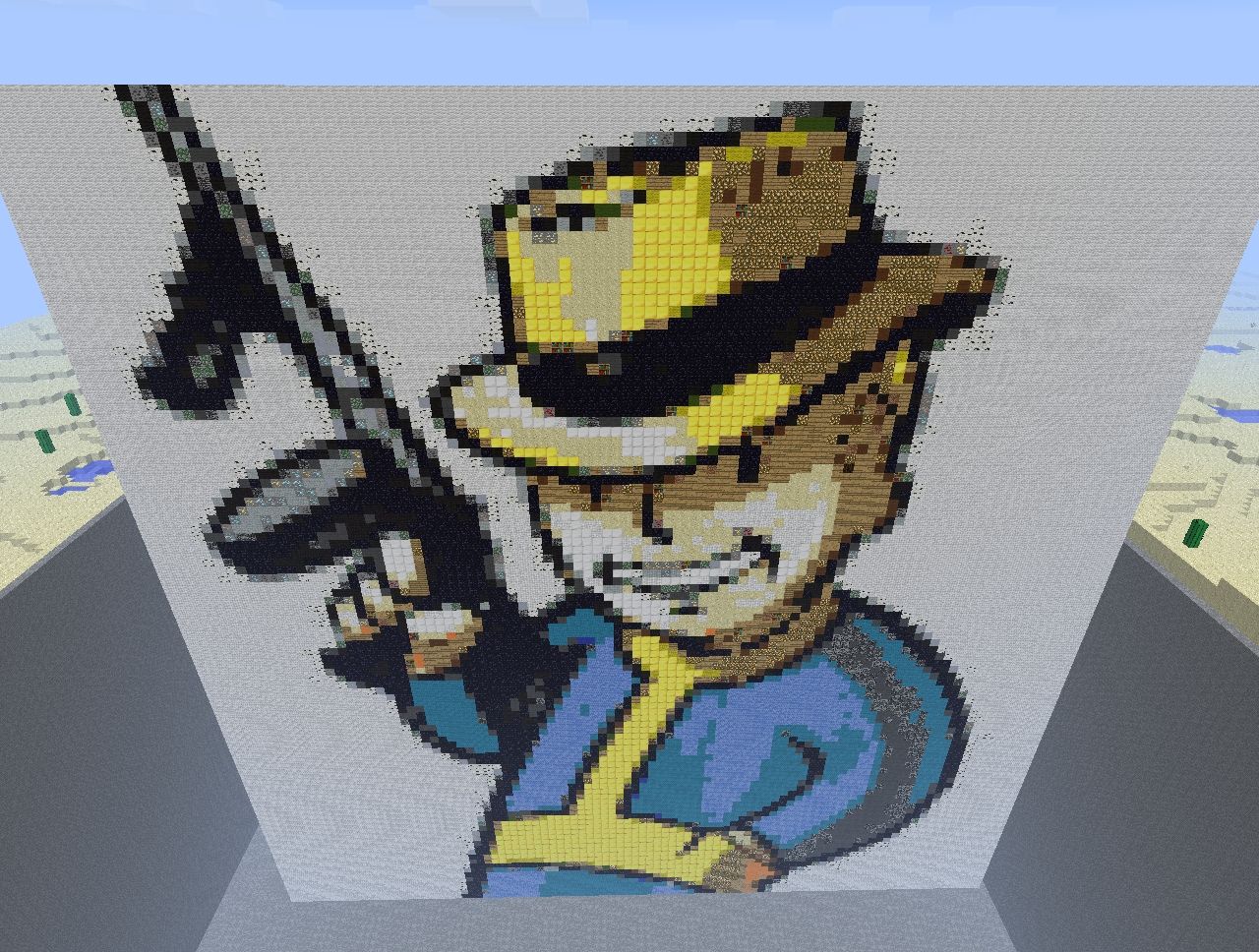 Fallout 3 pixel art | Modèle Coloriage Facile | Dessin à Imprimer