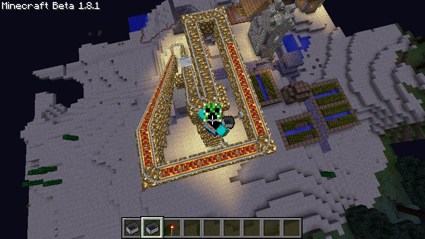 Minecart tracks Minecraft Map