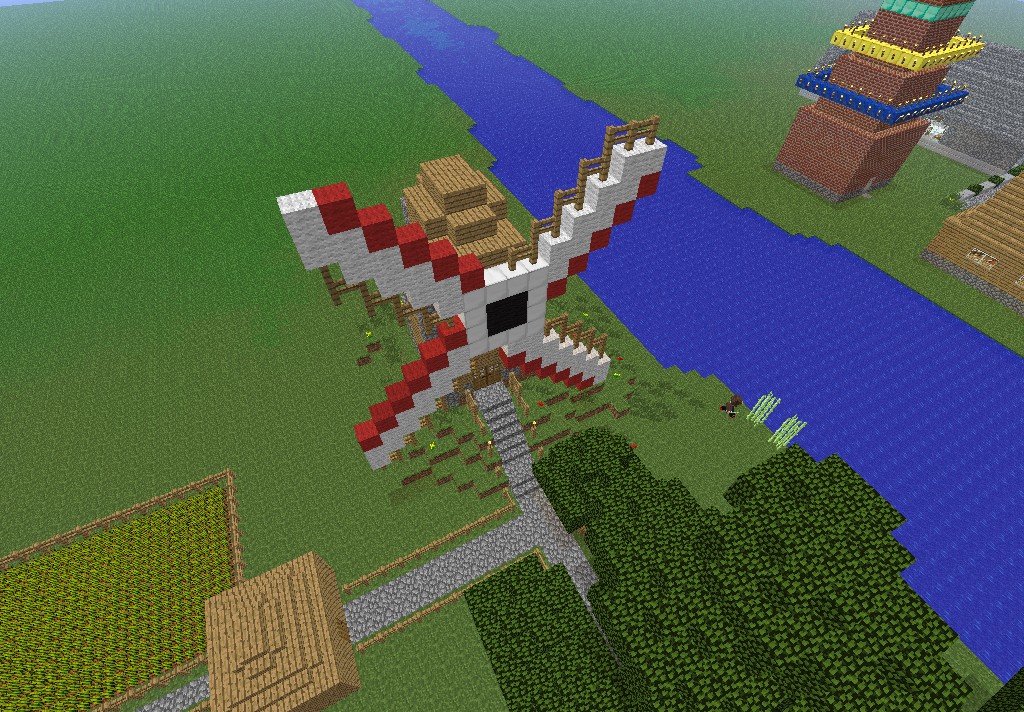 Epic Bridge (Well, a town now tbh :L) Minecraft Map