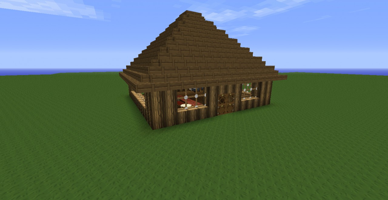 Wooden Hut w/ Alot of Light Minecraft Map