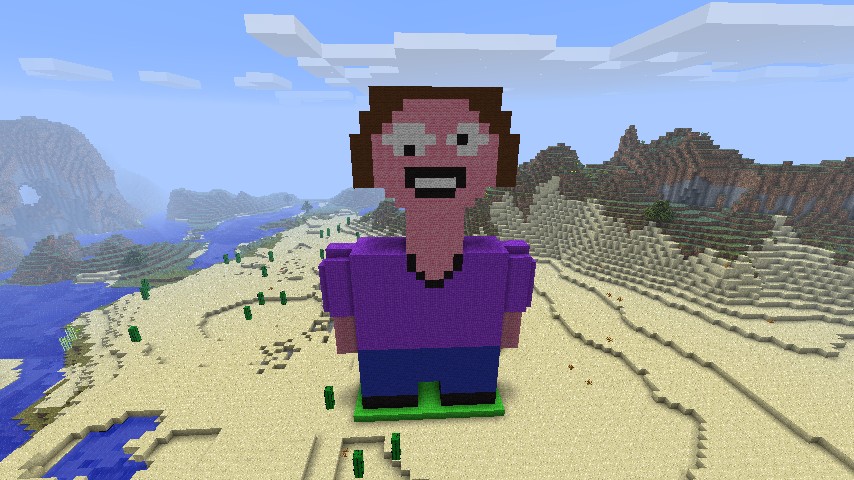 Human in Minecraft ?? WTF? Minecraft Map