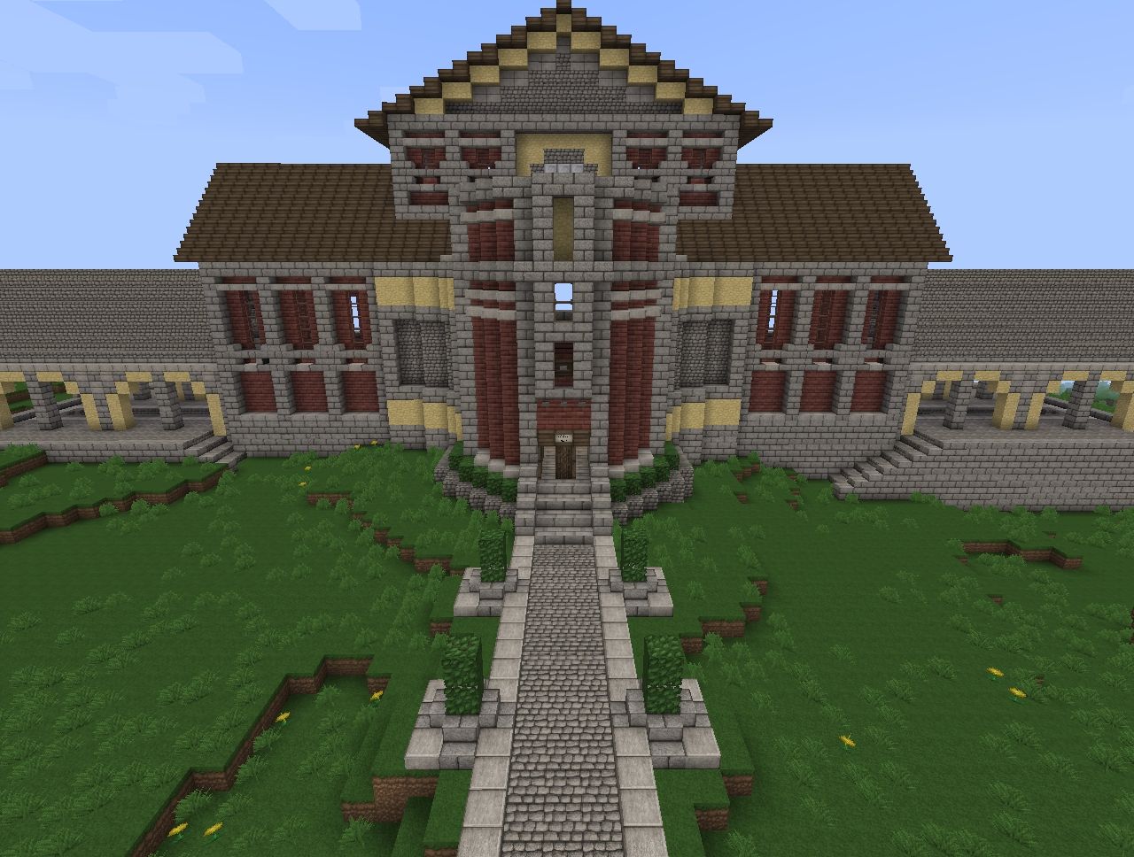 First Modern Building Minecraft Map