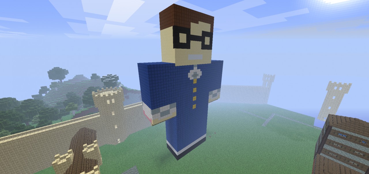 Austin Powers Minecraft Skin Statue Minecraft Map