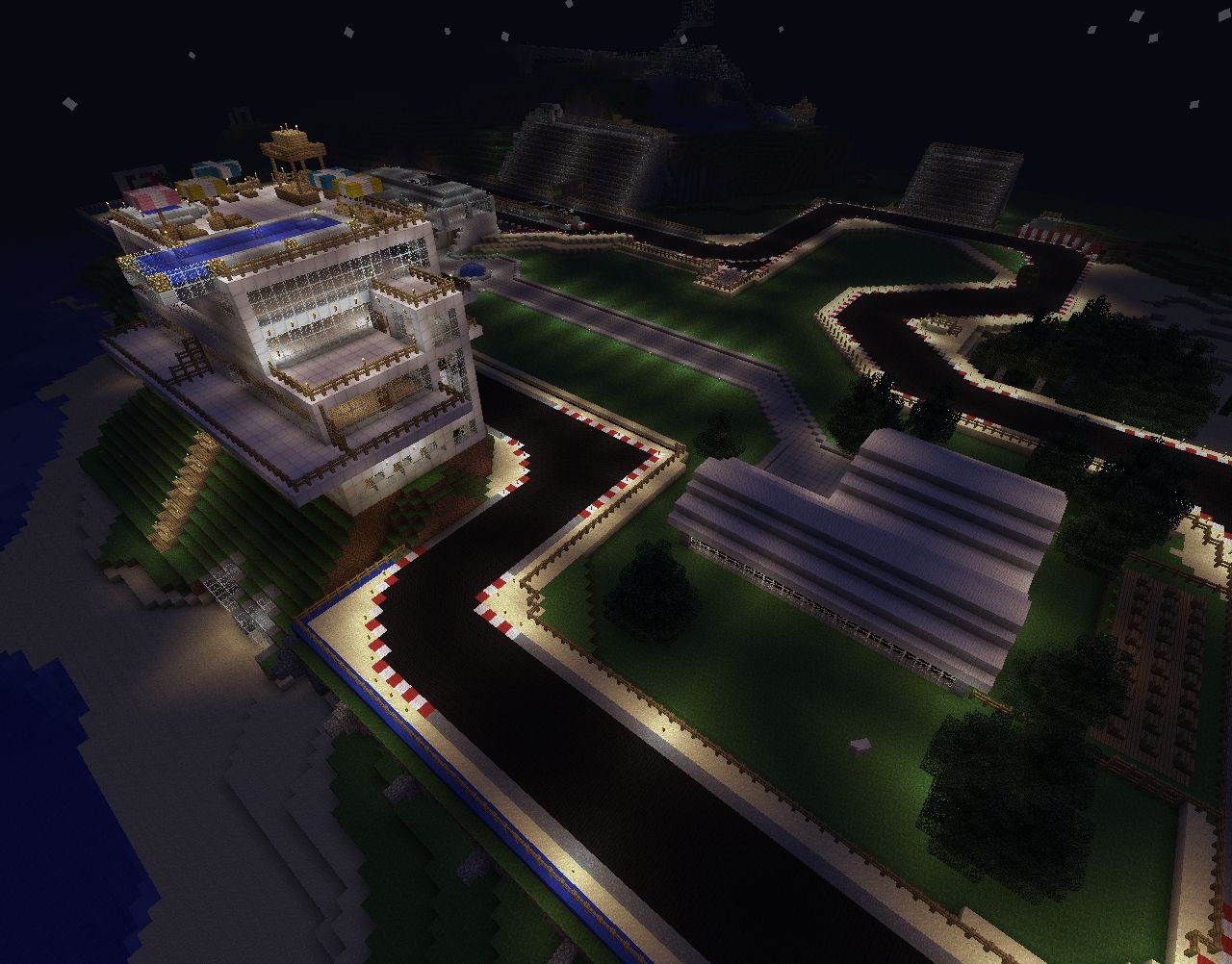 Formula One Track Complex Minecraft Map