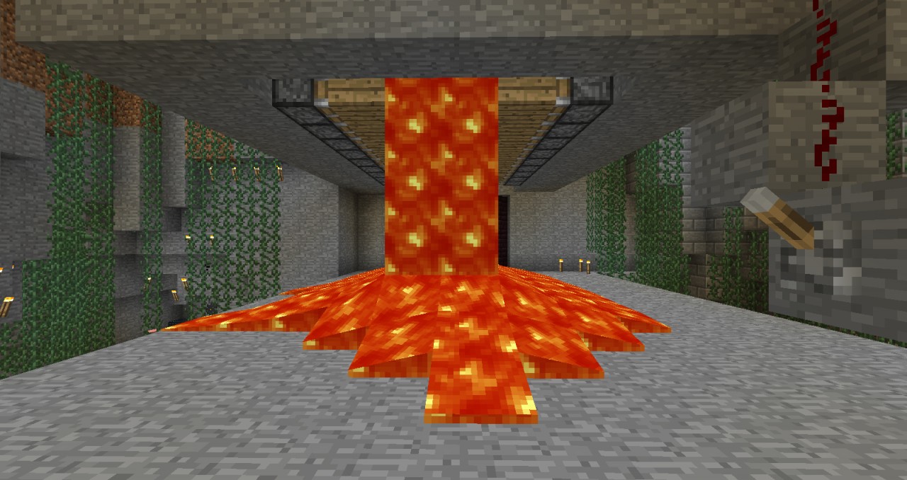 Lava trap Minecraft Map