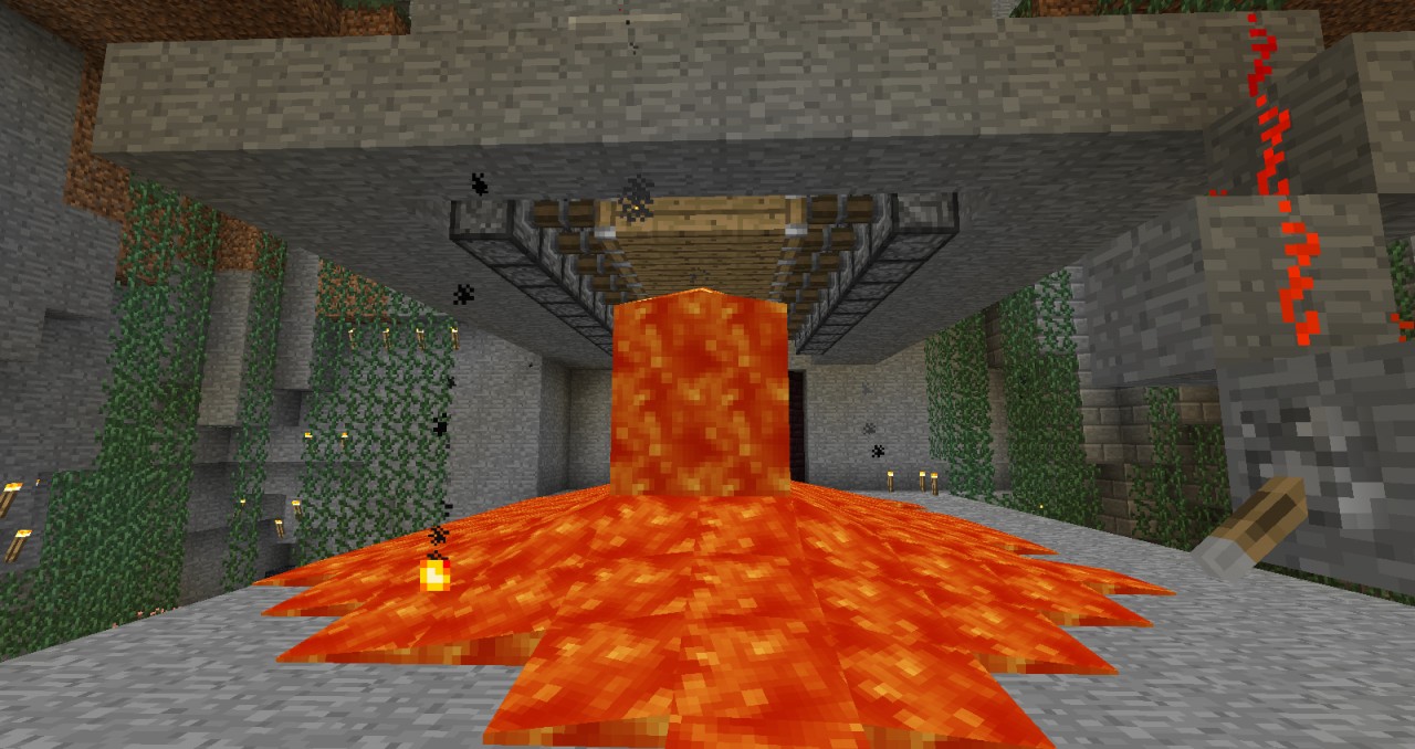 Lava trap Minecraft Map
