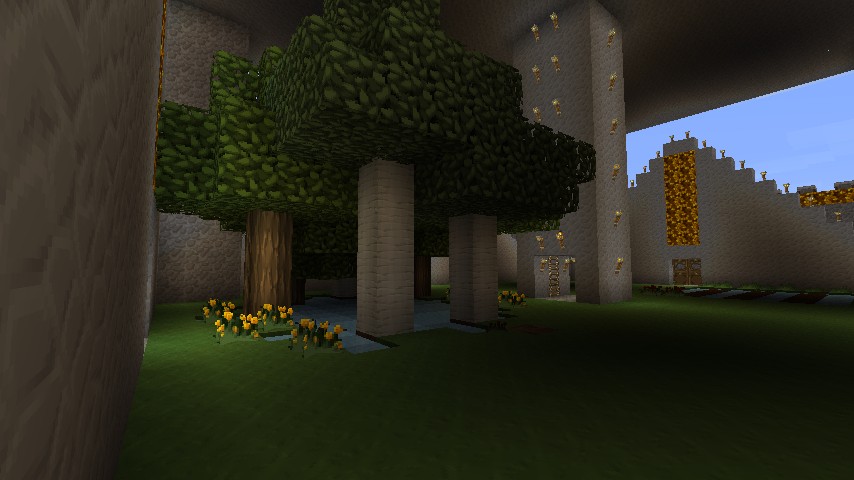 The glow castle Minecraft Map