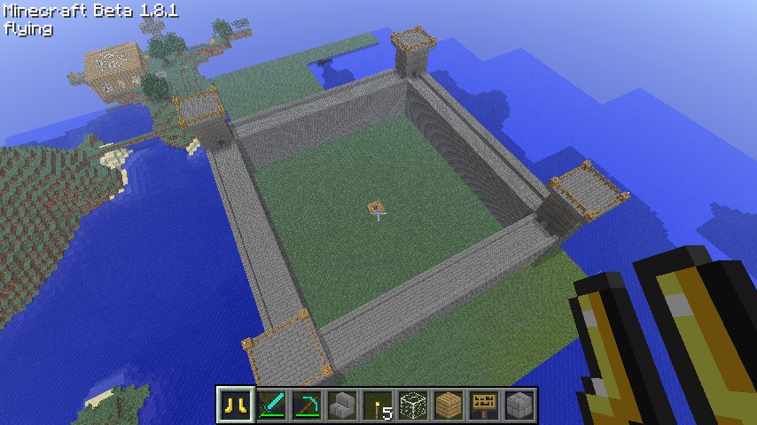 stone brick castle Minecraft Map