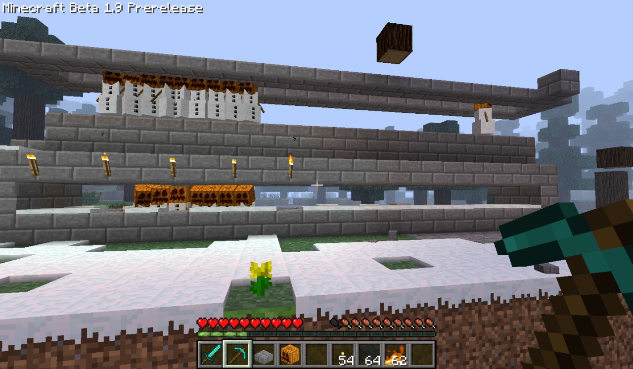 Snow Golem Sentry Wall Minecraft Map