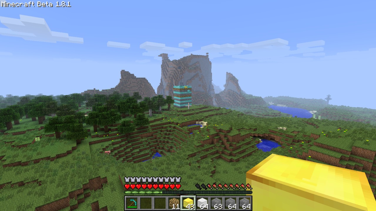 diamond/brick fat tower Minecraft Map