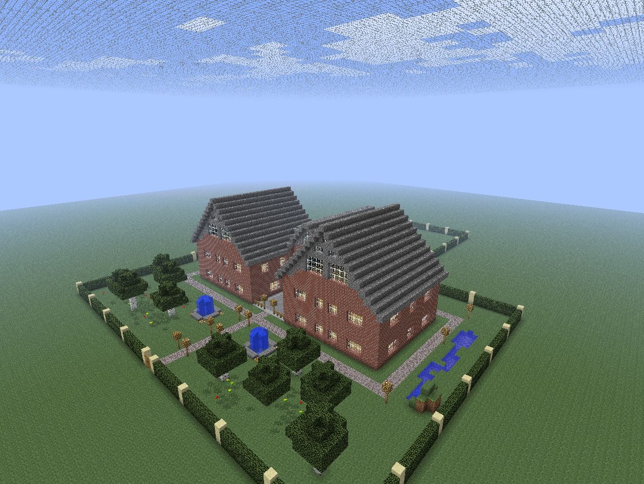 Mansion.. Without furnitures. Minecraft Map