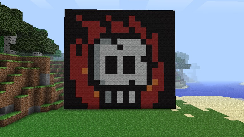 My first Pixel art Minecraft Map