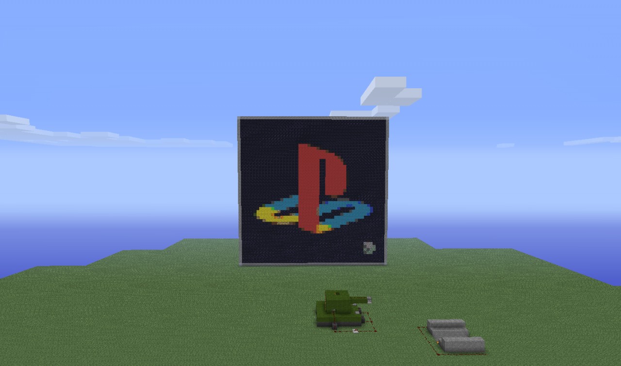 Playsation Logo Minecraft Map