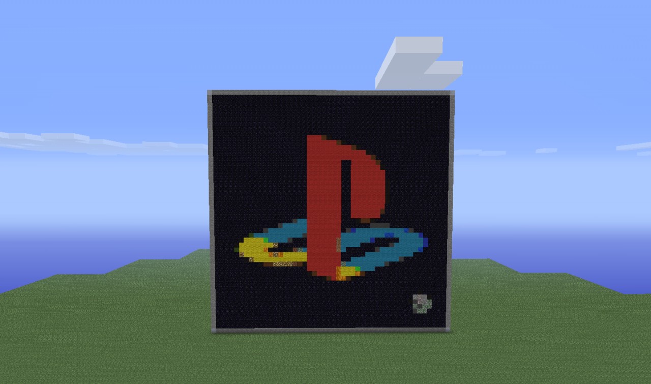 Playsation Logo Minecraft Map