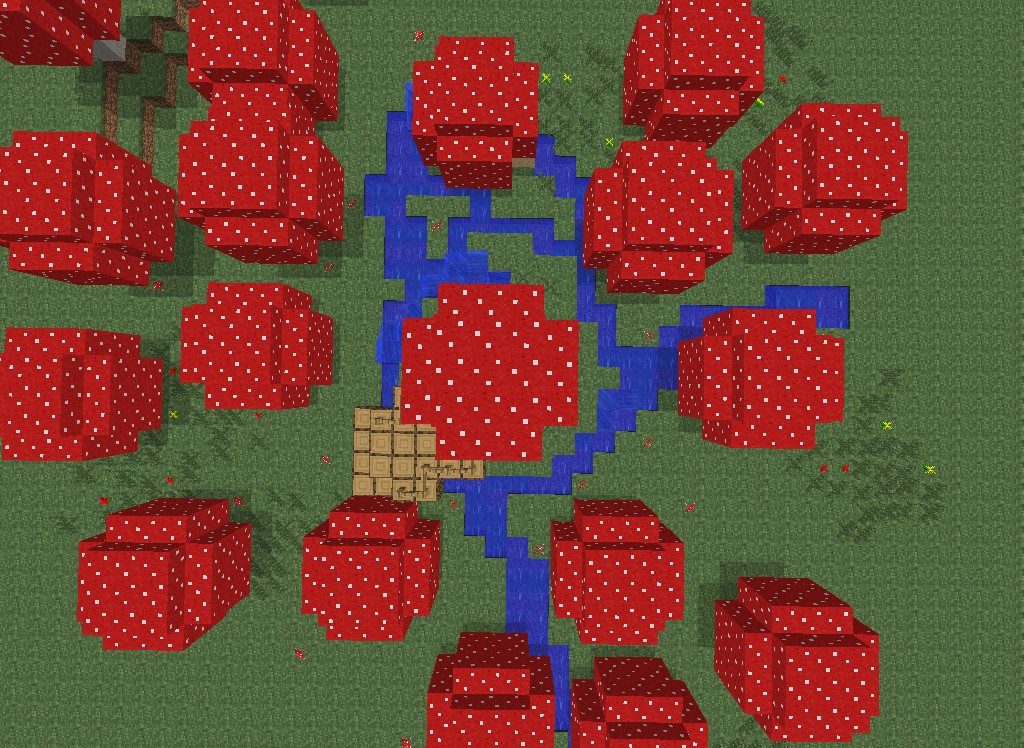 Red Mushroom Forest Minecraft Map