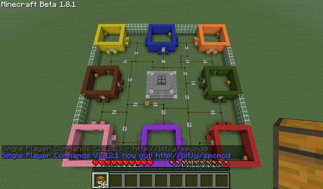 Redstone clay soldier and PVP arena 1.8.1 Minecraft Map